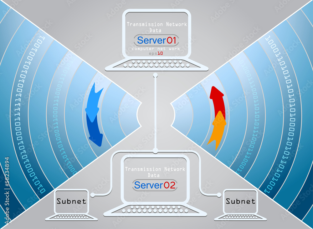 Computer network display technology background Stock Vector | Adobe Stock