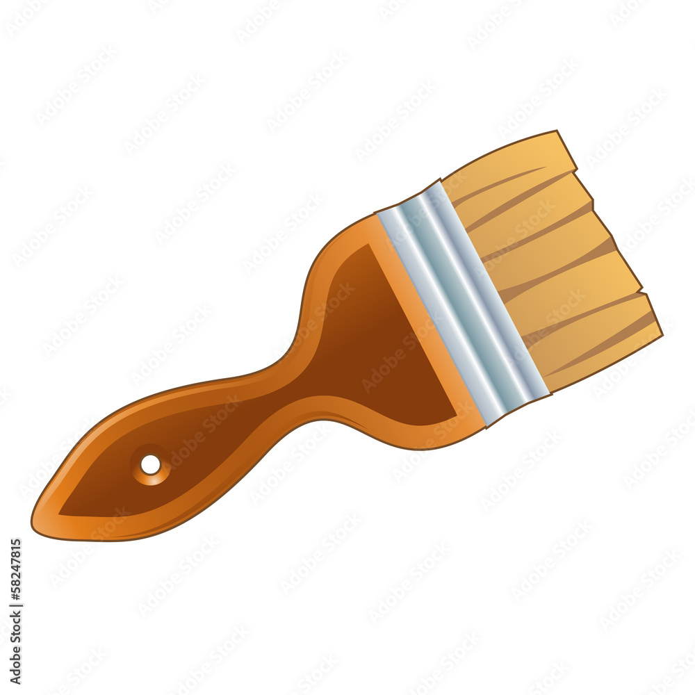 Cartoon Brush Stock Illustration | Adobe Stock