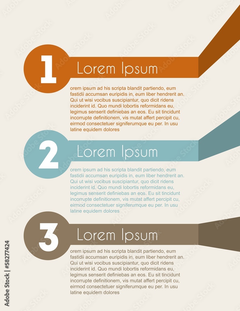 numbers infographic Stock Vector | Adobe Stock