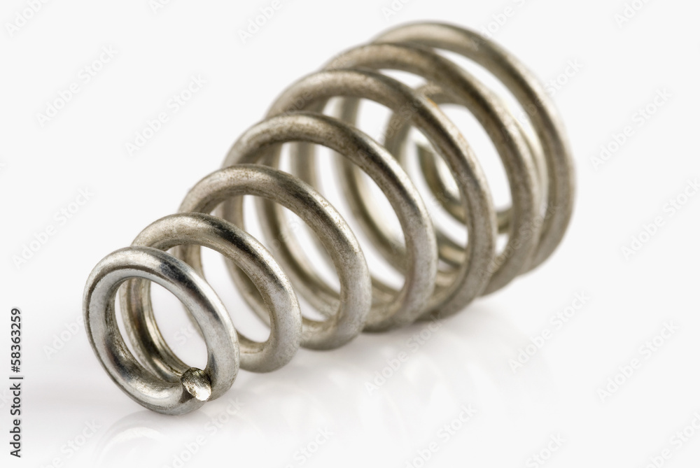 Close-up of a metal spring Stock Photo | Adobe Stock