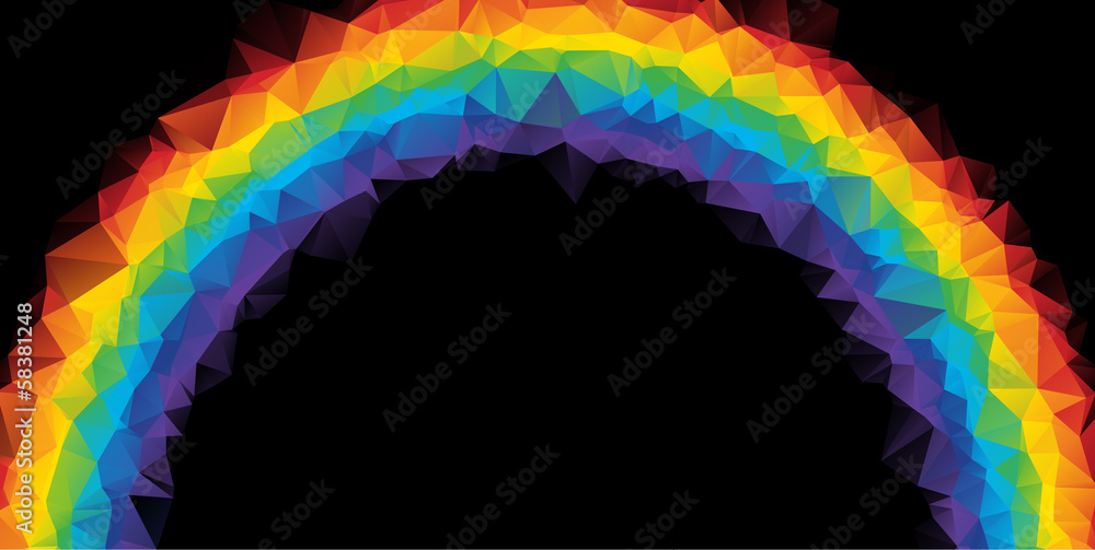 rainbow Geometric background vector eps 10 Stock Vector | Adobe Stock