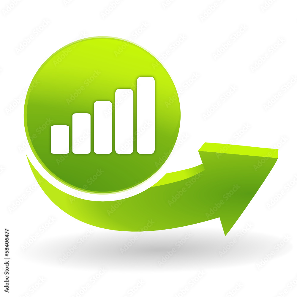 barre de volume sur symbole vert Stock Vector | Adobe Stock