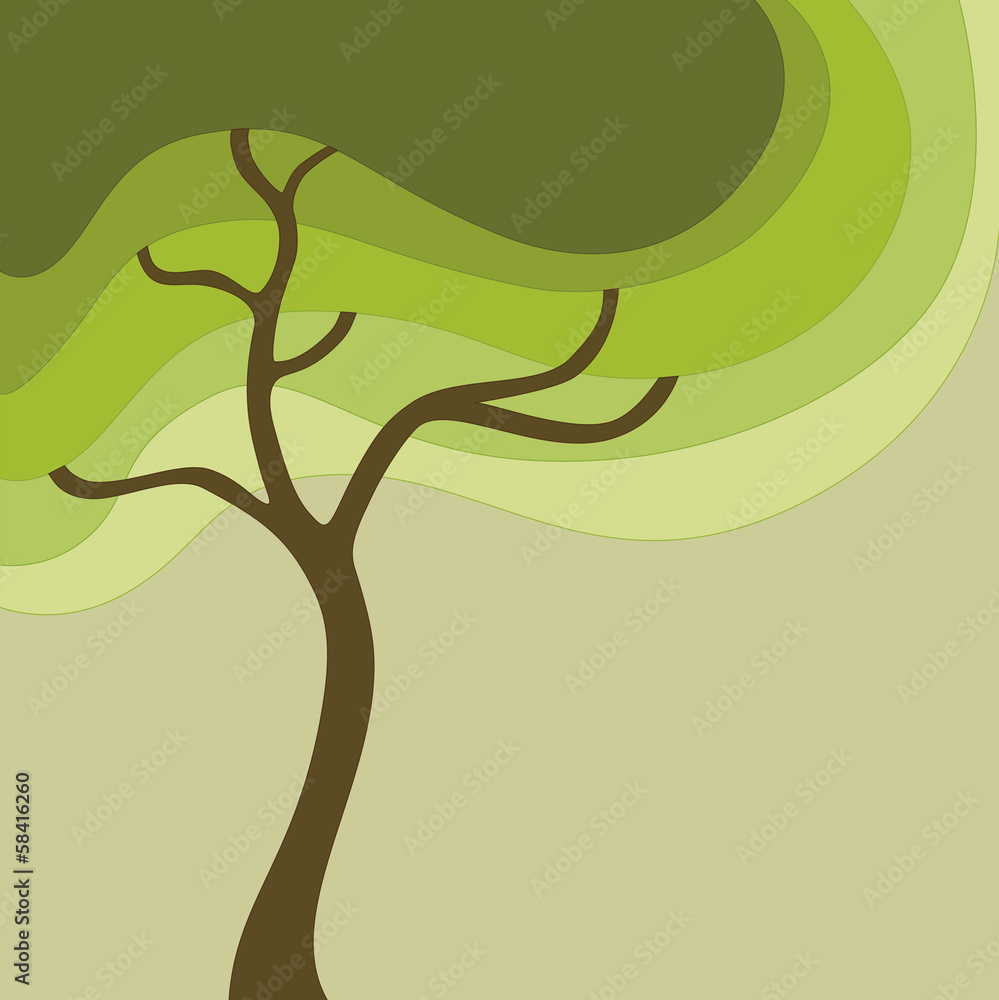 Baum abstrakt Stock Vector | Adobe Stock