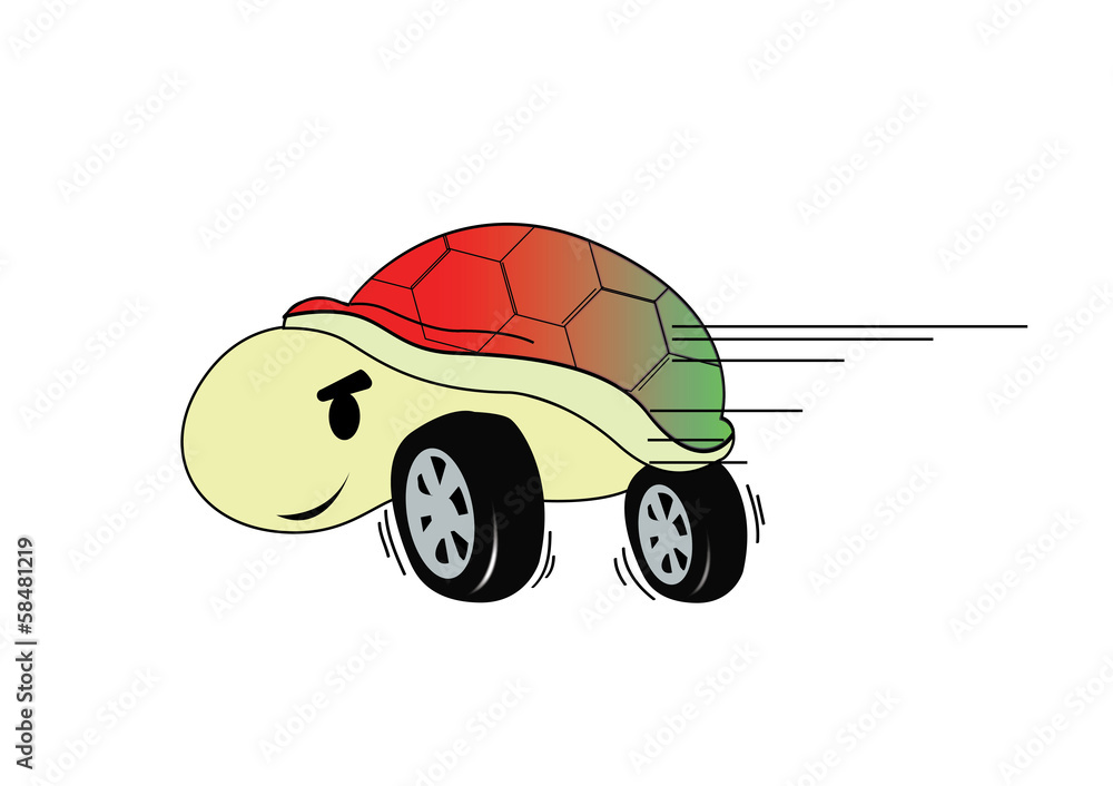Turtle Emoticon For Racing