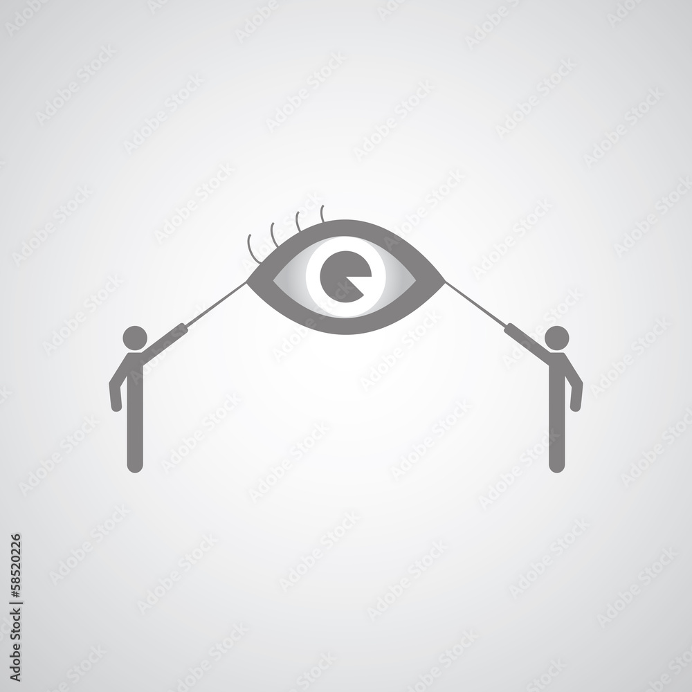 Blind men symbol Stock Vector | Adobe Stock