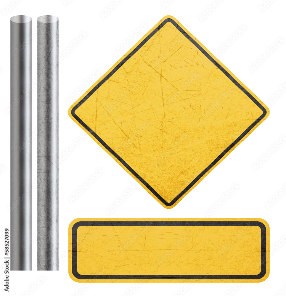 Yellow Sign Stock Photo | Adobe Stock
