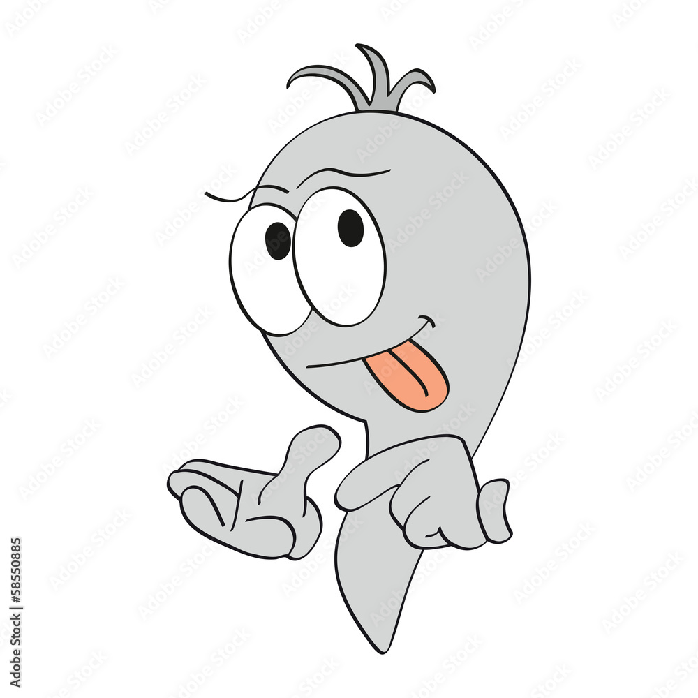 Robak, robaczek ilustracja wektorowa kreskówka, różne emocje Stock ...