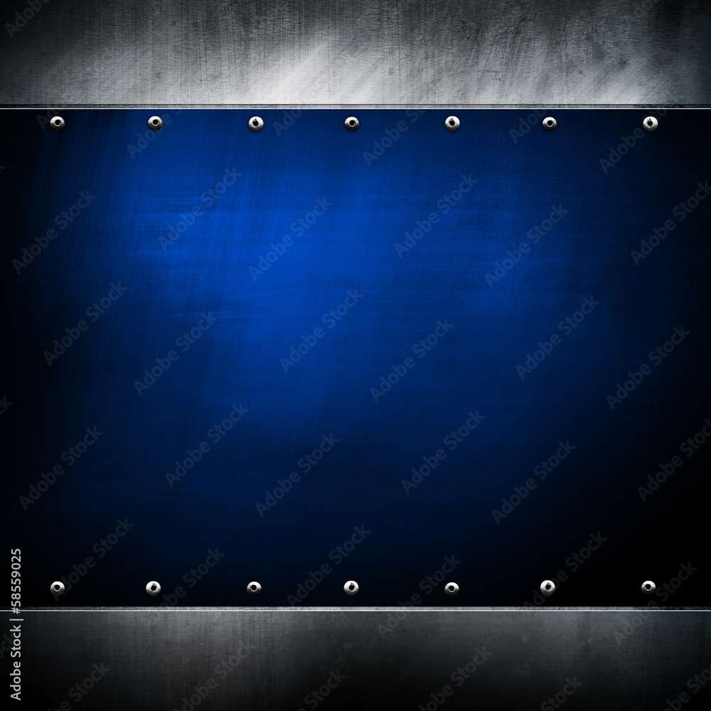 blue metal plate Stock Illustration | Adobe Stock