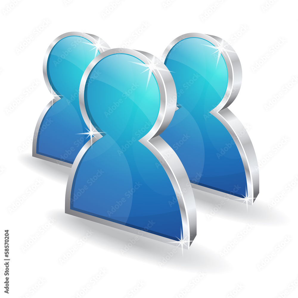 3d User Vector Icon Stock Vector | Adobe Stock