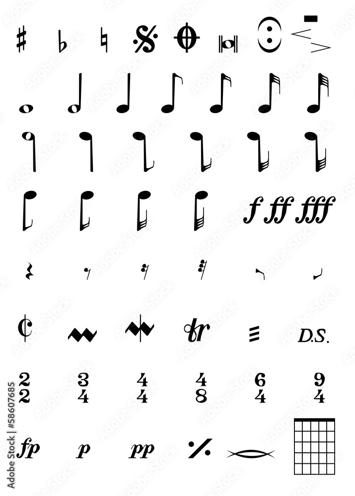 Notes Stock Vector | Adobe Stock