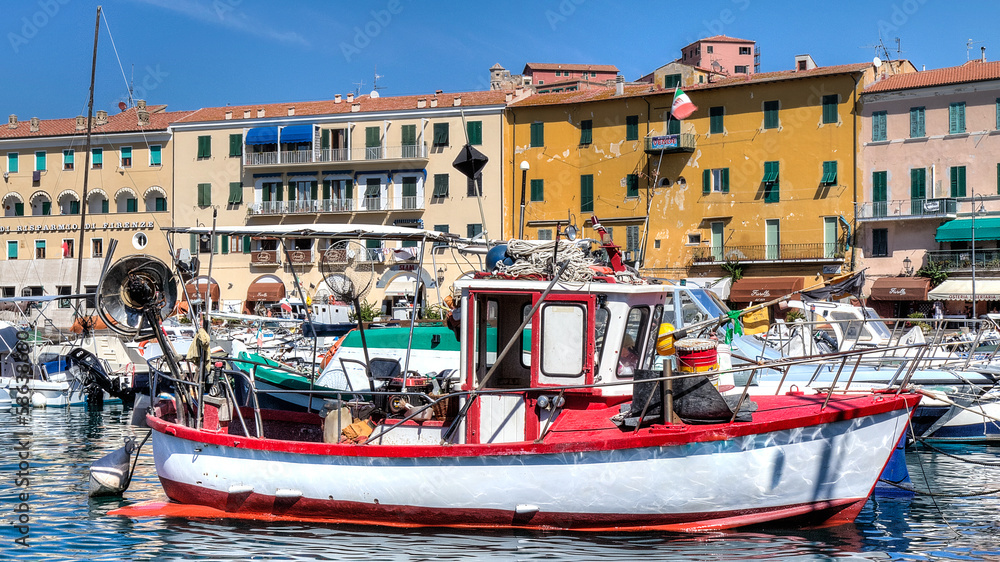 Fischerboot, Italien, Elba Stock-Foto | Adobe Stock