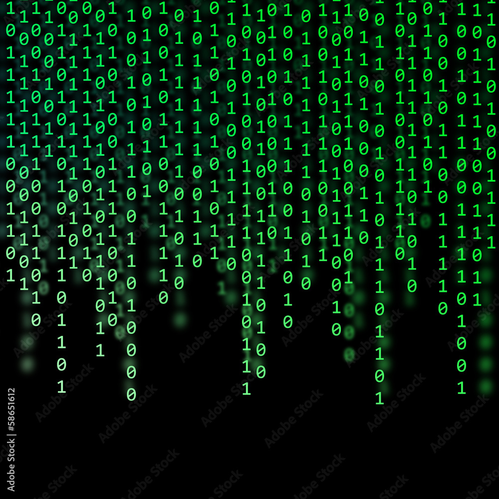 Abstract Green Binary Code Stock-Illustration | Adobe Stock Abstract Green Binary Code Stock-Illustration | Adobe Stock