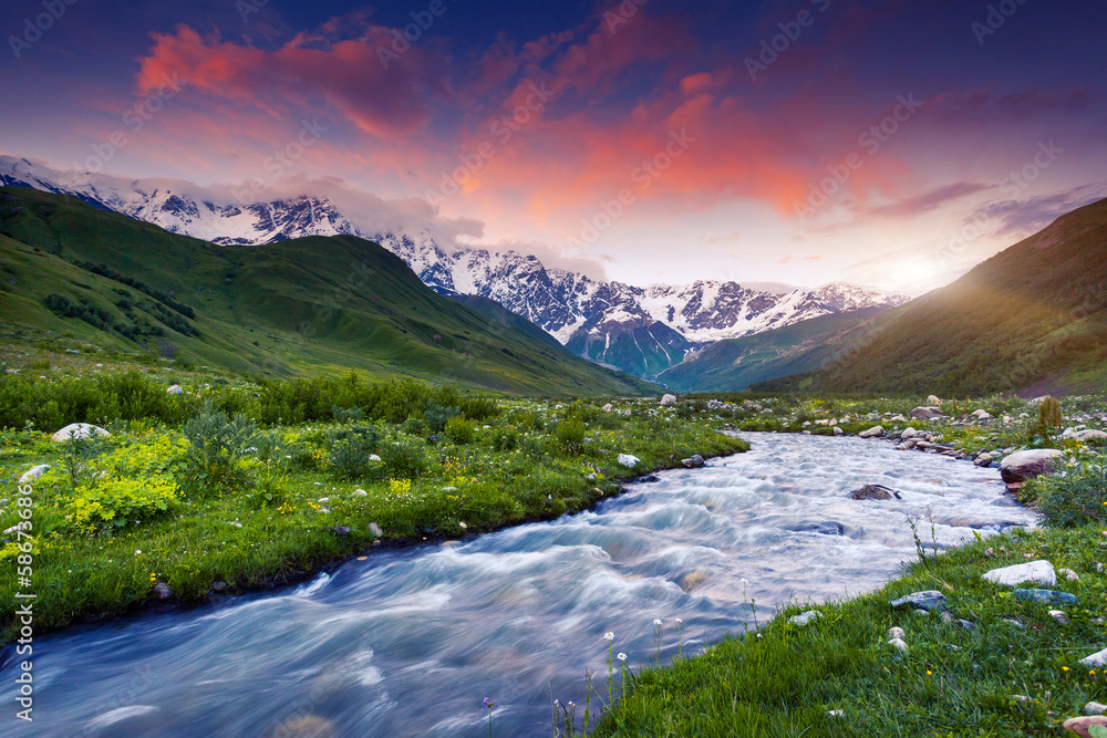 mountain landscape Stock Photo | Adobe Stock