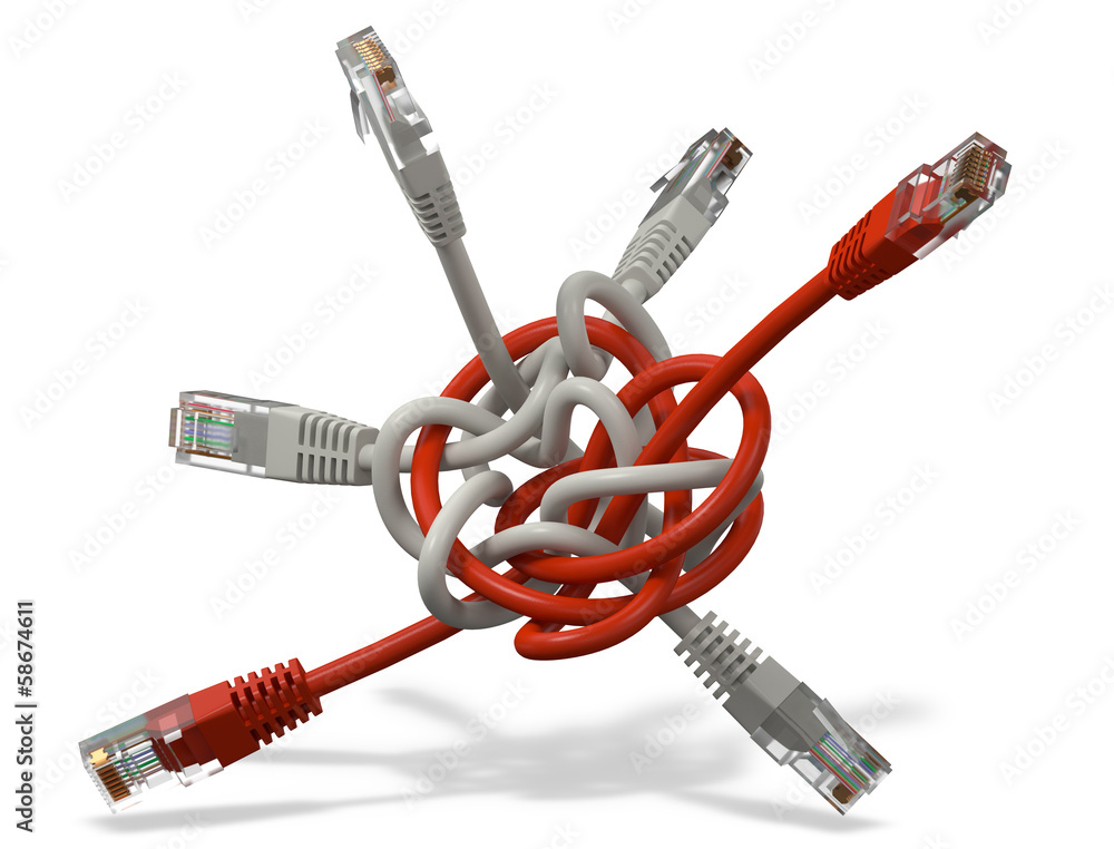 Network cable Stock Illustration | Adobe Stock