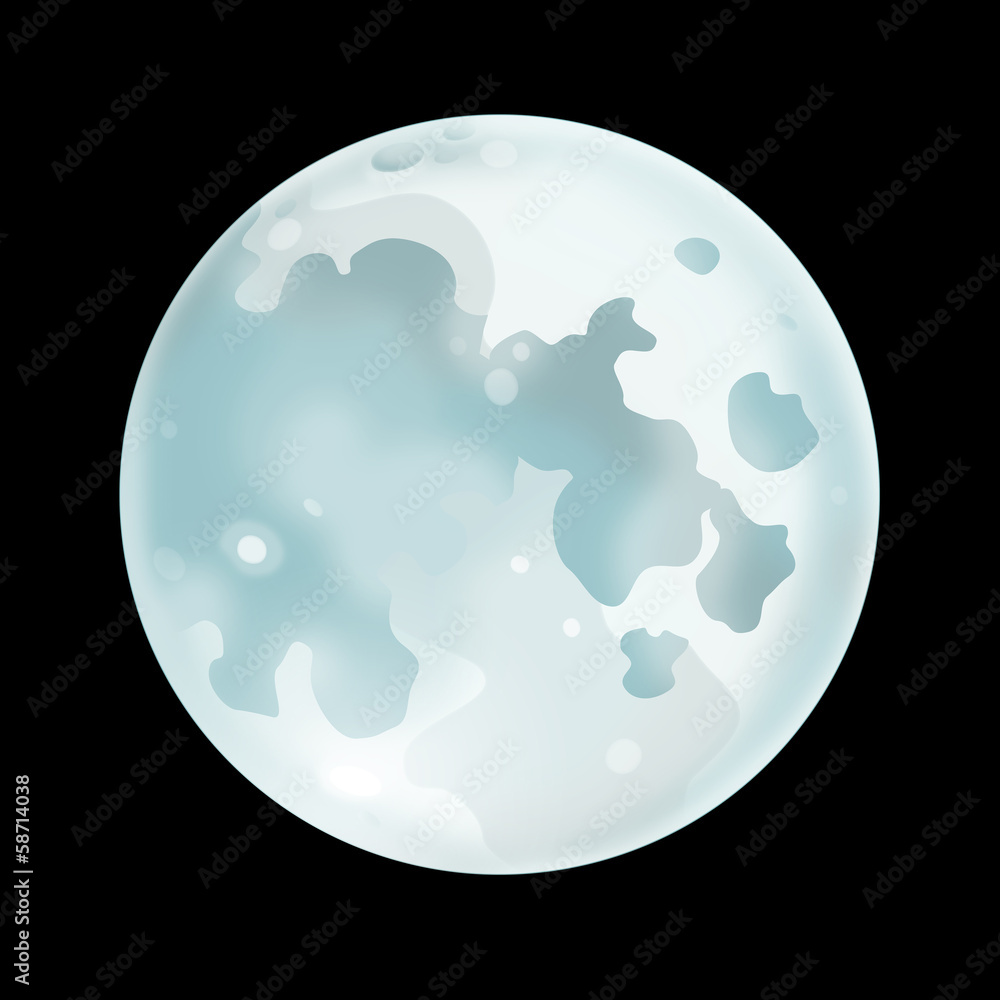 Cartoon moon - illustration for the children Stock Illustration | Adobe ...