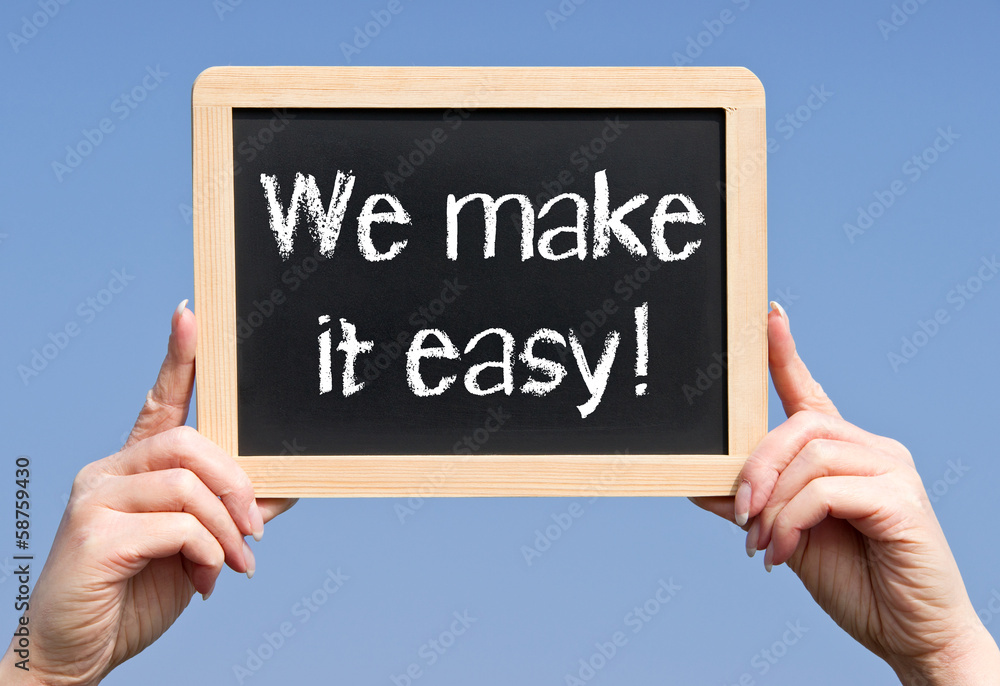We make it easy ! Stock Photo | Adobe Stock