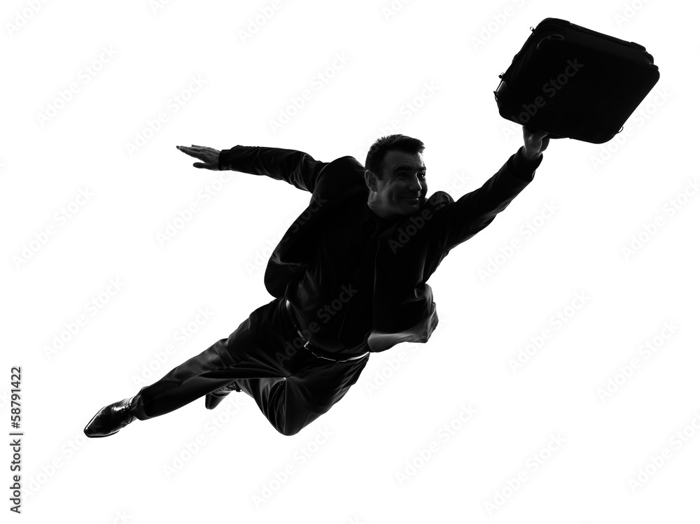 Person Flying Silhouette
