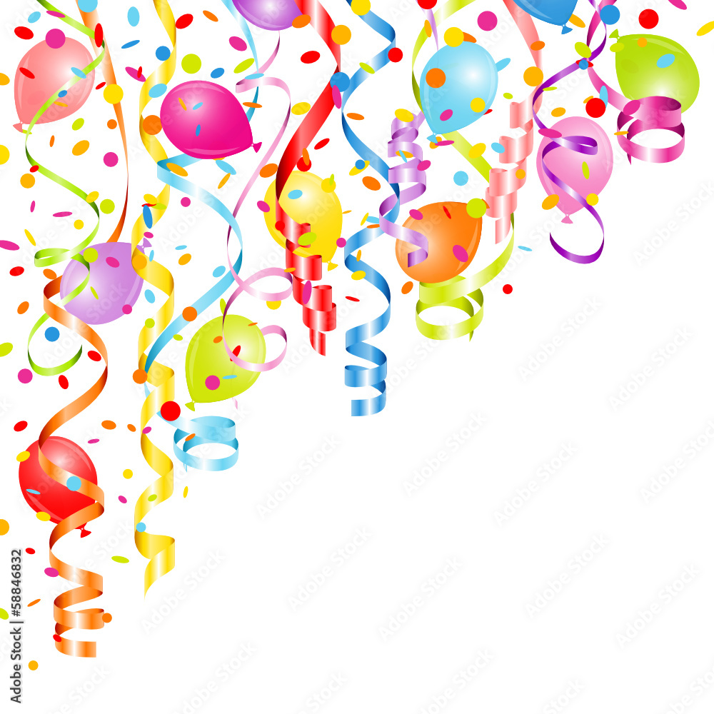 Streamers And Confetti And Balloons