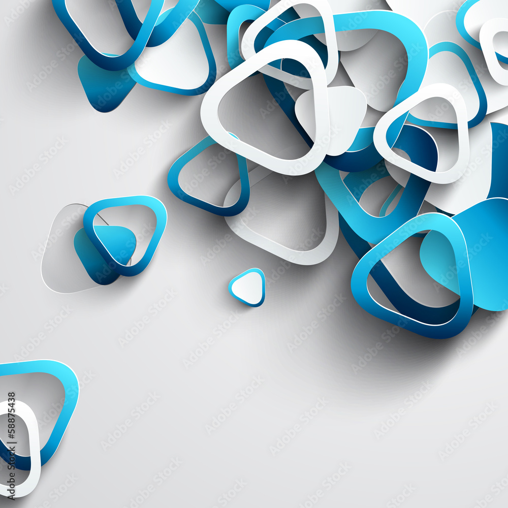 Abstract 3D Paper Infographics Stock Vector | Adobe Stock