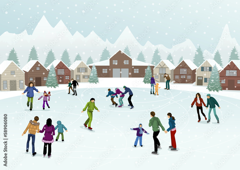 the ice rink Stock Vector | Adobe Stock