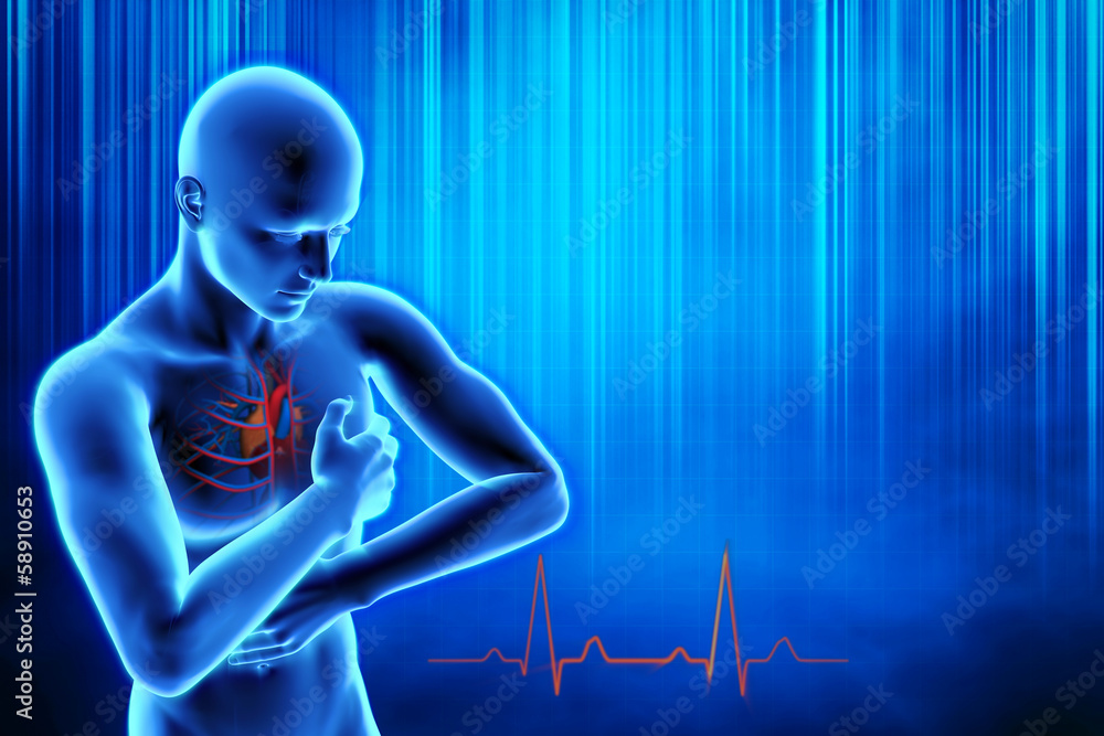 Heart attack concept Stock Photo | Adobe Stock