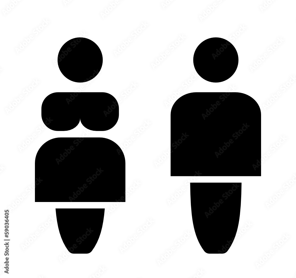 Fat people icon Stock Vector | Adobe Stock