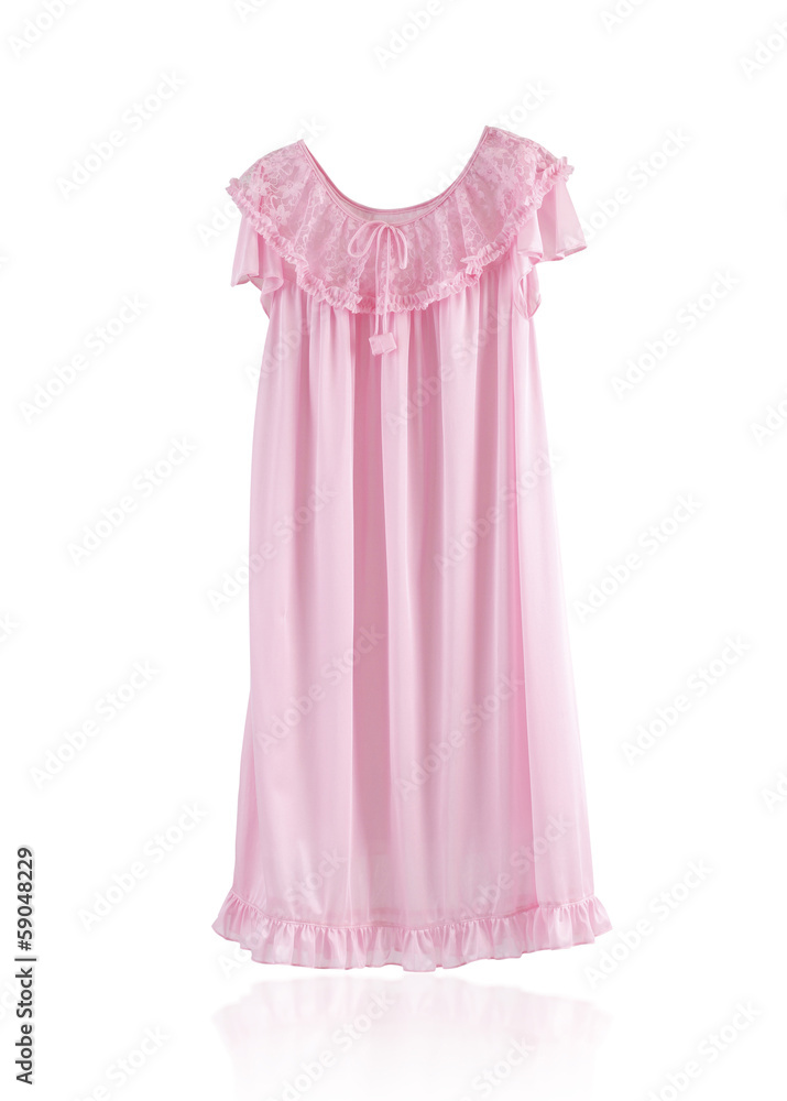 Cute pink sleepwear isolated on white background Stock Photo | Adobe Stock
