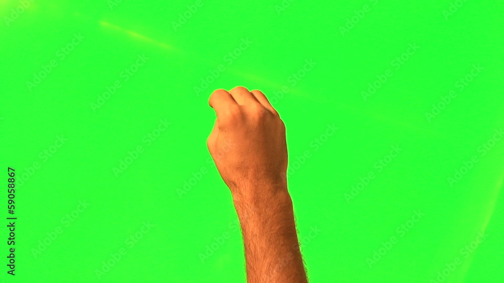 Male hand gestures - green screen and alpha matte 素材庫影片 | Adobe Stock