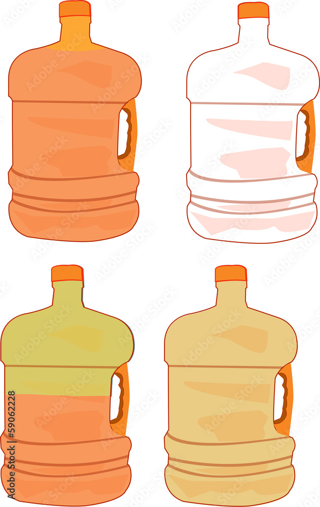 botellon de agua vector de Stock | Adobe Stock