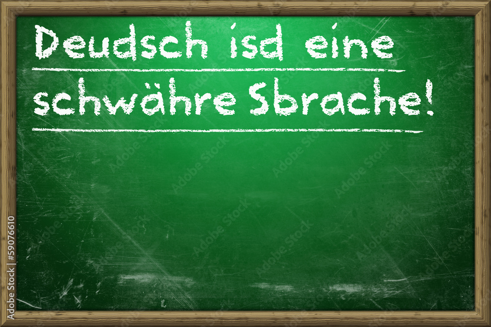 Deutsche Sprache, schwere Sprache Stock-Foto | Adobe Stock