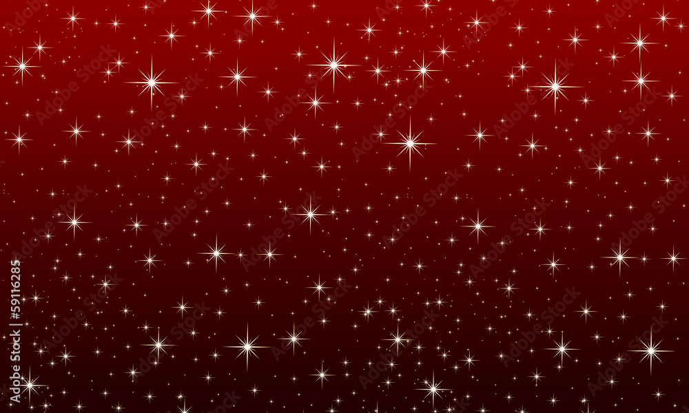 Red background with golden stars Stock Illustration | Adobe Stock