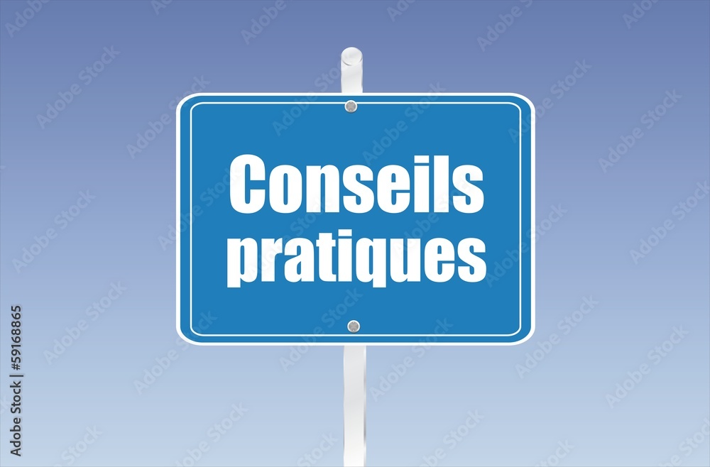 panneau conseils pratiques Stock Vector | Adobe Stock