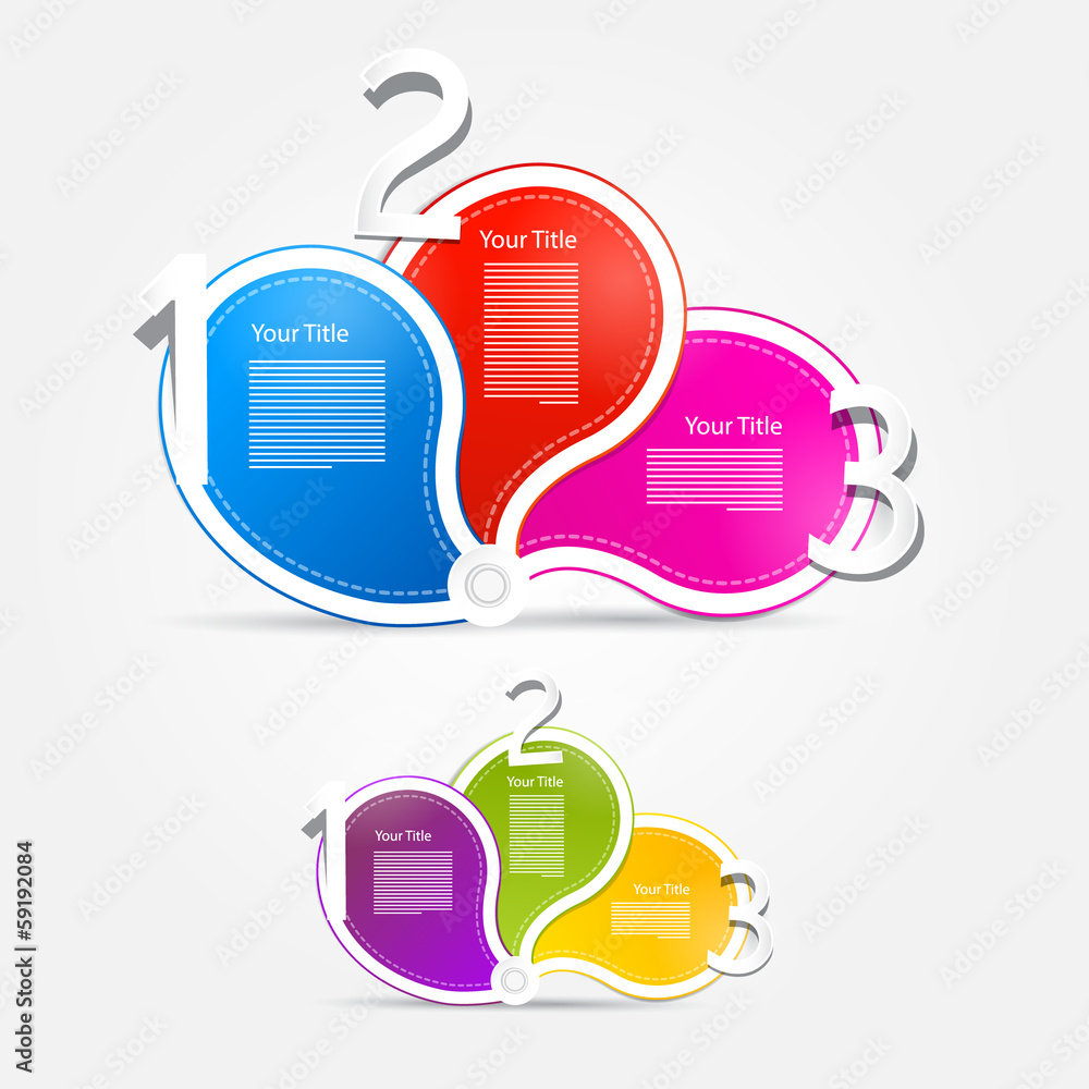 Vector Progress Steps for Tutorial, Infographics Stock Vector | Adobe Stock