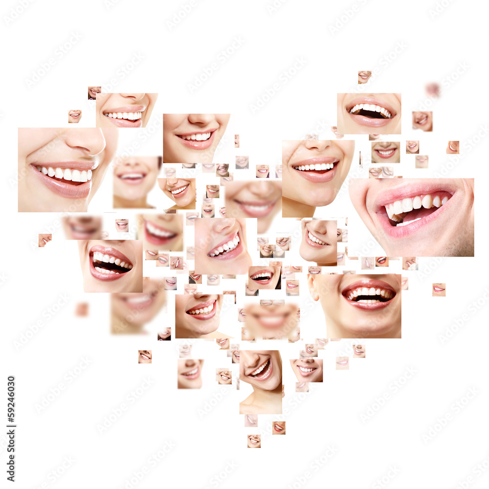 Human Smiles Collage