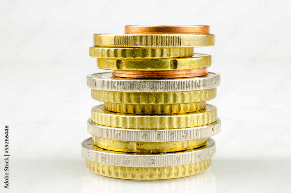 Geldstapel Stock-Foto | Adobe Stock