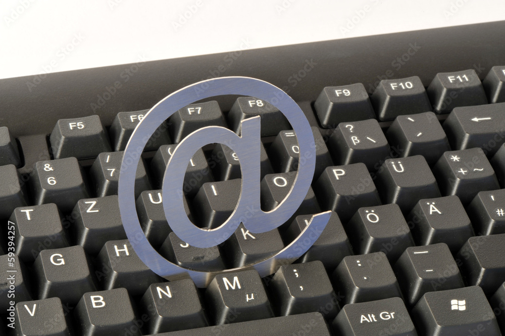 E-Mail, At-Zeichen, Mailadresse, Internet, Tastatur Stock-Foto | Adobe ...