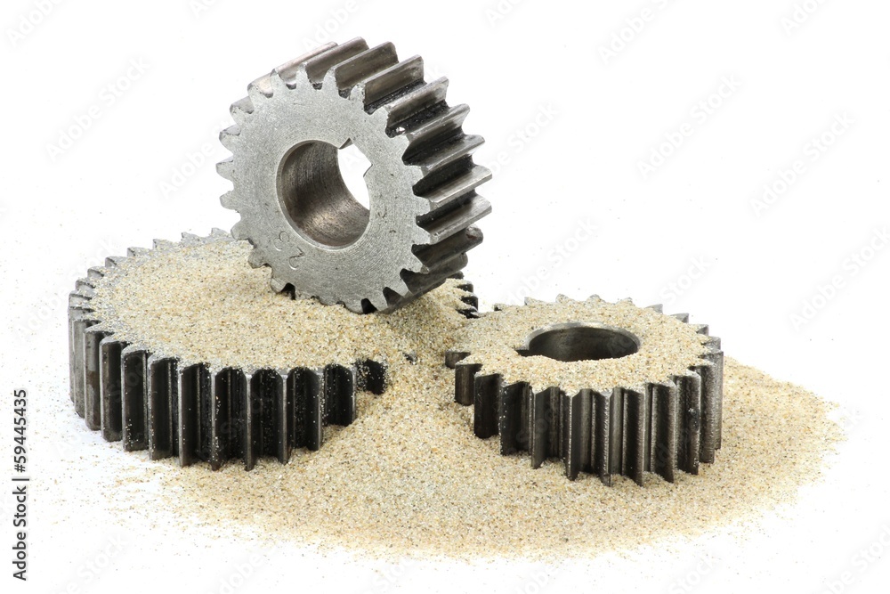 Sand im Getriebe Stock-Foto | Adobe Stock