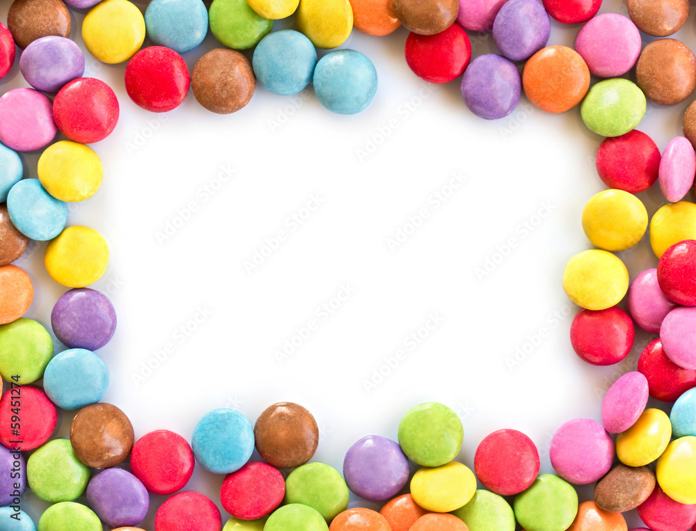 Smarties frame Stock Photo | Adobe Stock