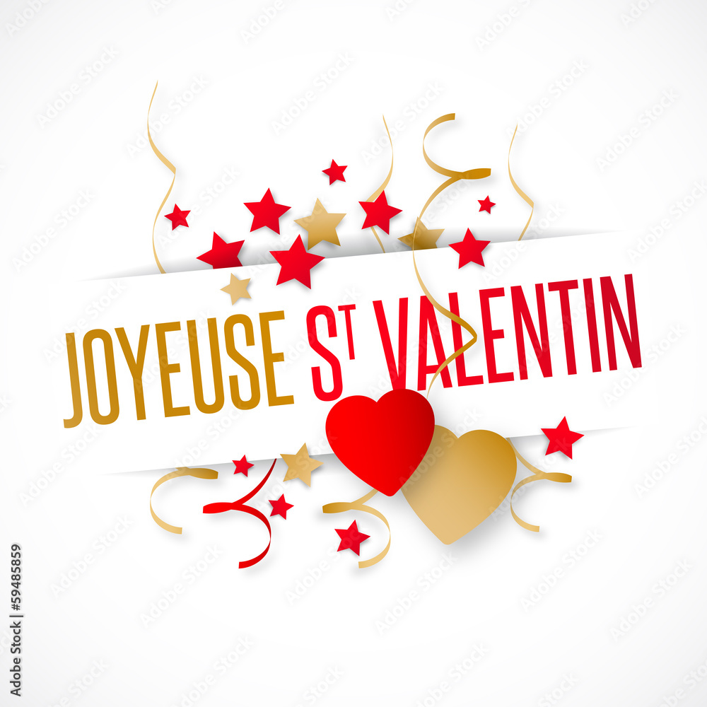 Vecteur Stock Joyeuse Saint Valentin | Adobe Stock