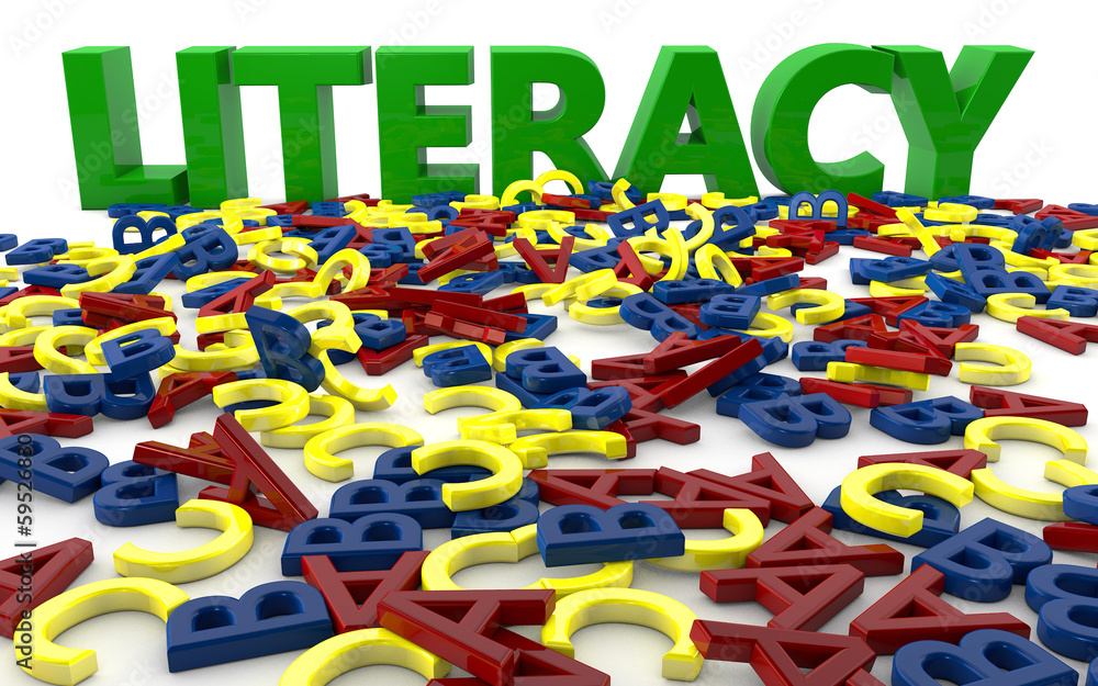 Literacy - reading - writing - education - learning Stock Illustration ...