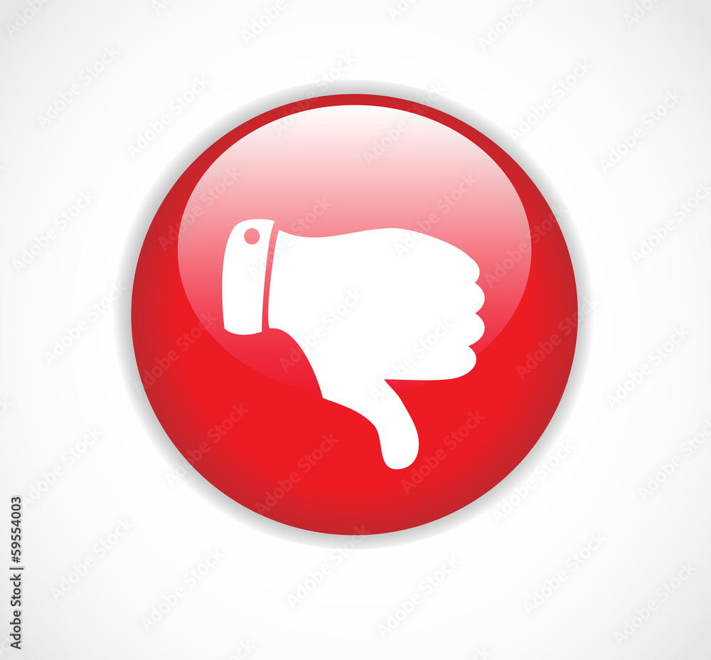 Red Dislike Button