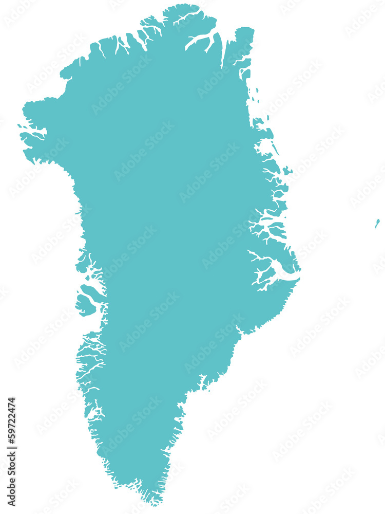 Map of Greenland Stock Vector | Adobe Stock