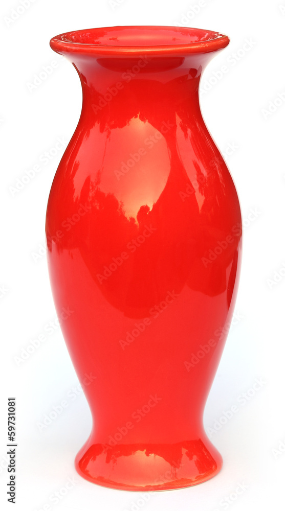 Red flower vase Stock Photo | Adobe Stock