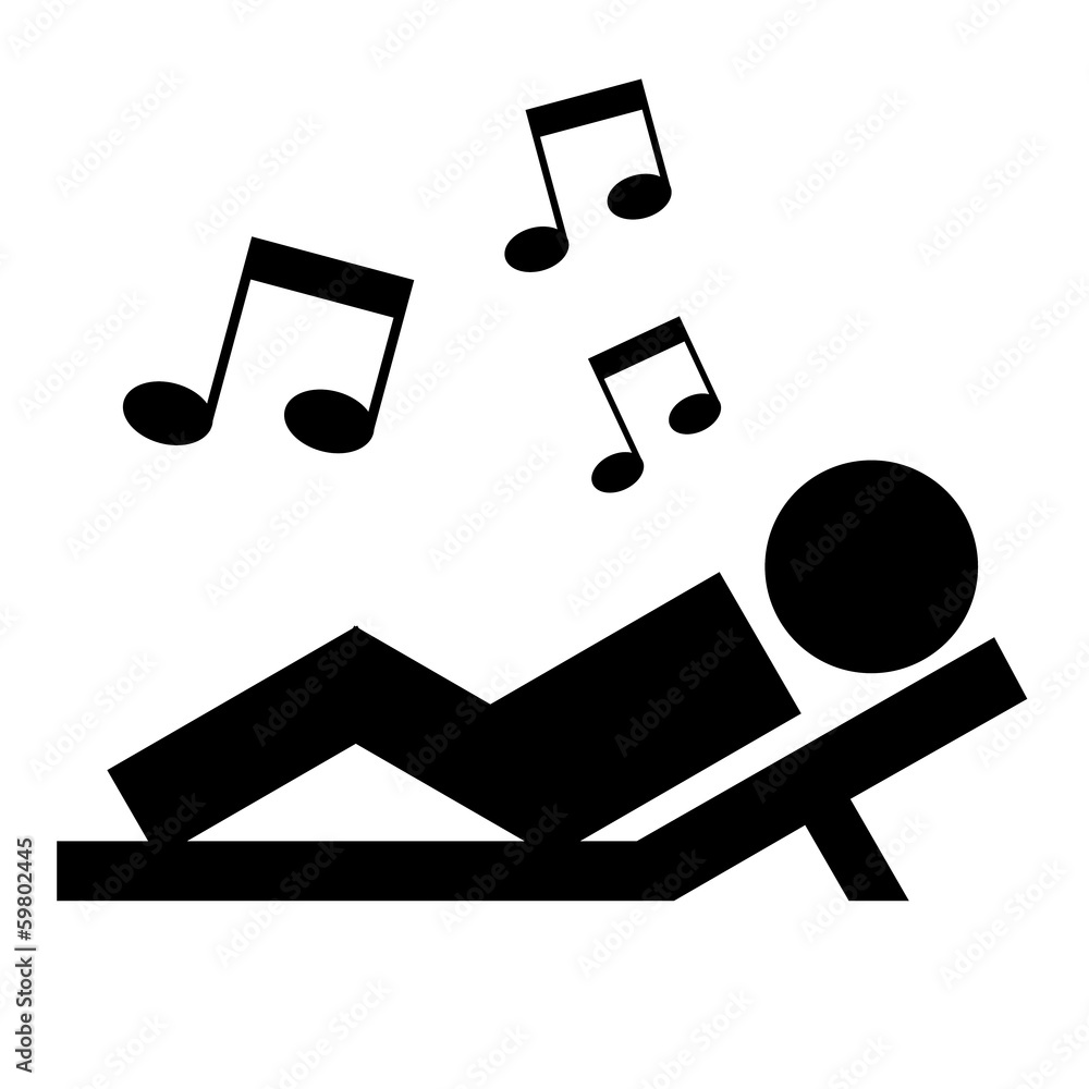 Piktogramm entspannen Stock-Vektorgrafik | Adobe Stock