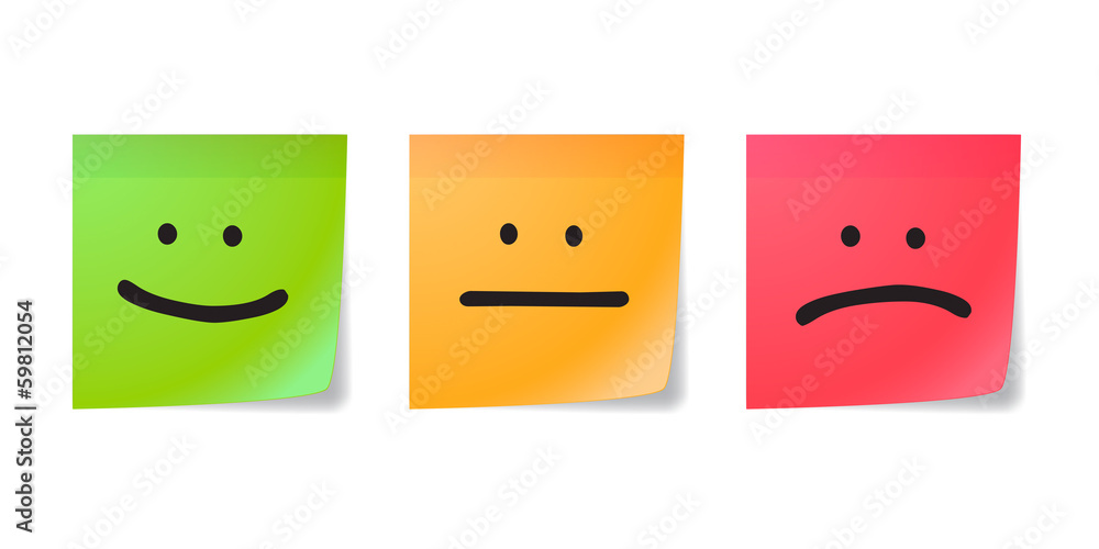 Posit with emoticons Stock Vector | Adobe Stock