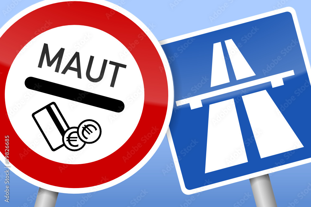 Vetor de verkehrszeichen maut autobahn II do Stock | Adobe Stock