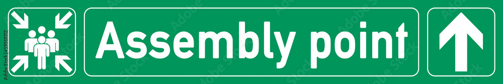 English Banner E308 - assembly point - North Stock Illustration | Adobe ...