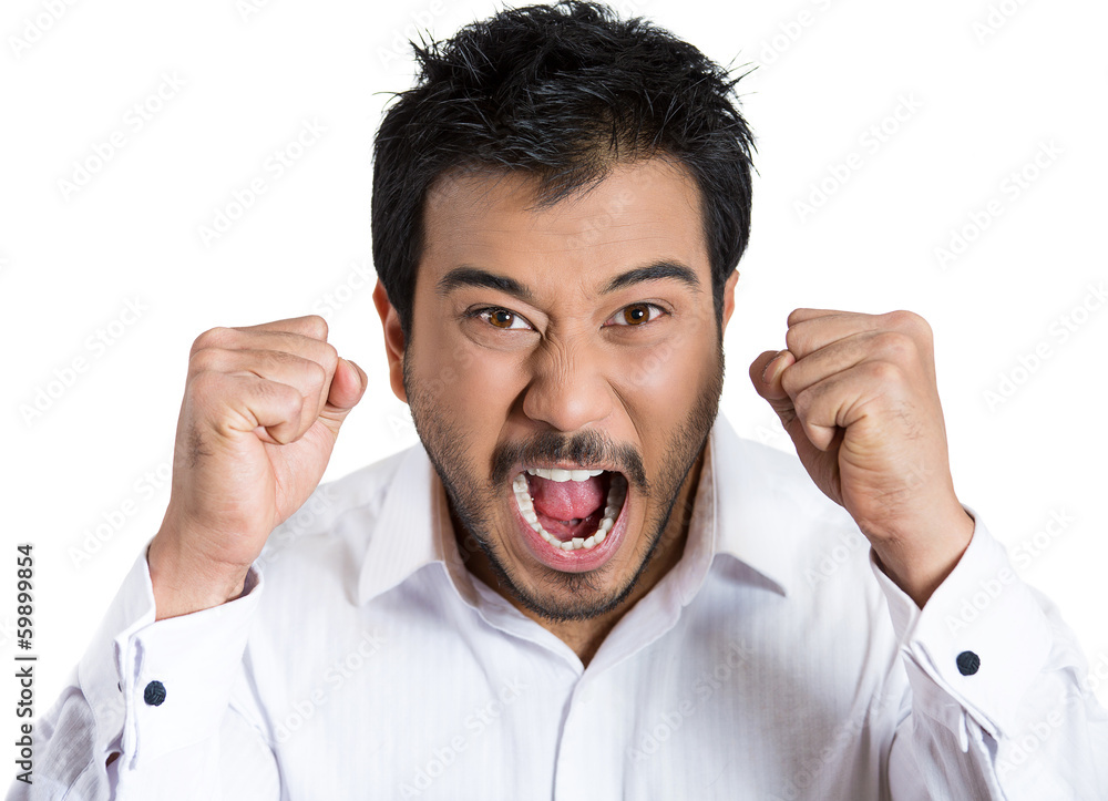 Angry Screaming Person