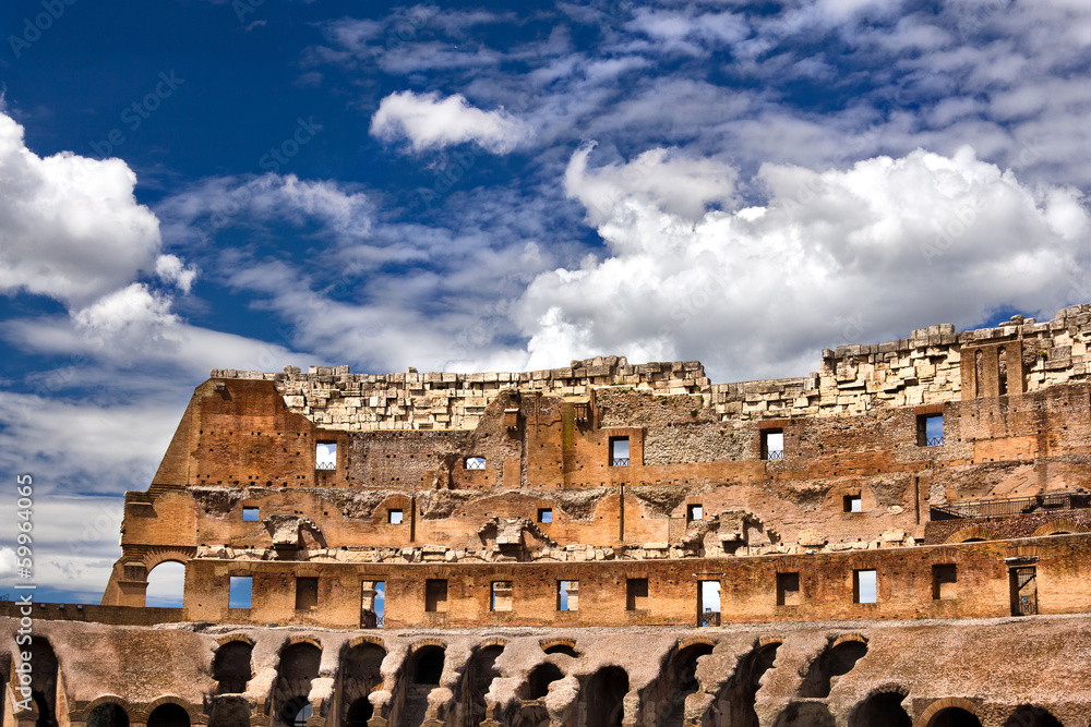 Roman empire ruins in Rome Italy - Colosseum Stock Photo | Adobe Stock