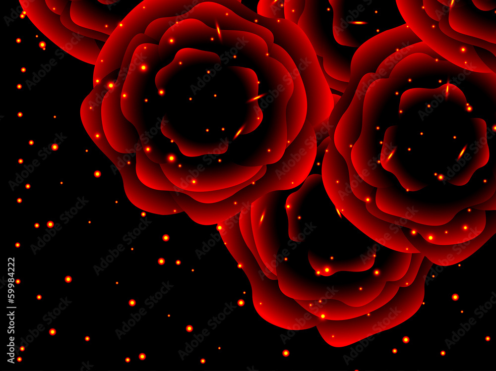 roses are red, symbol of undying love Stock Vector | Adobe Stock